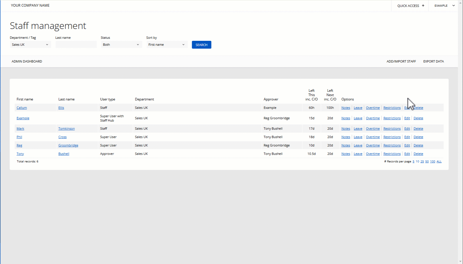 How to set up an approver / change a user's approver | Knowledgebase ...