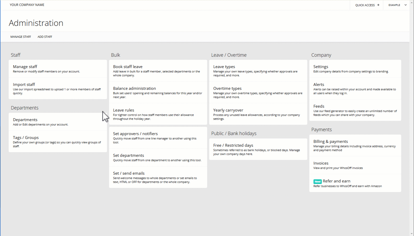 Setting Up Leave Rules | Knowledgebase | WhosOff