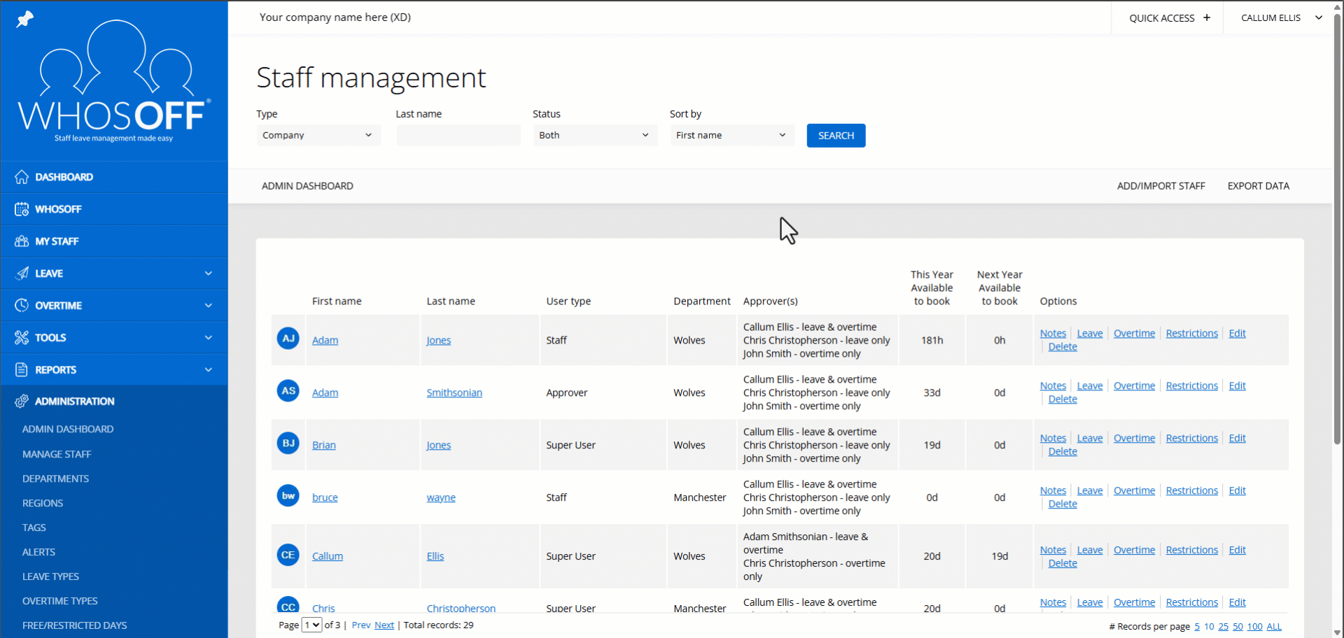 How to set up an approver / change a user's approver | Knowledgebase ...